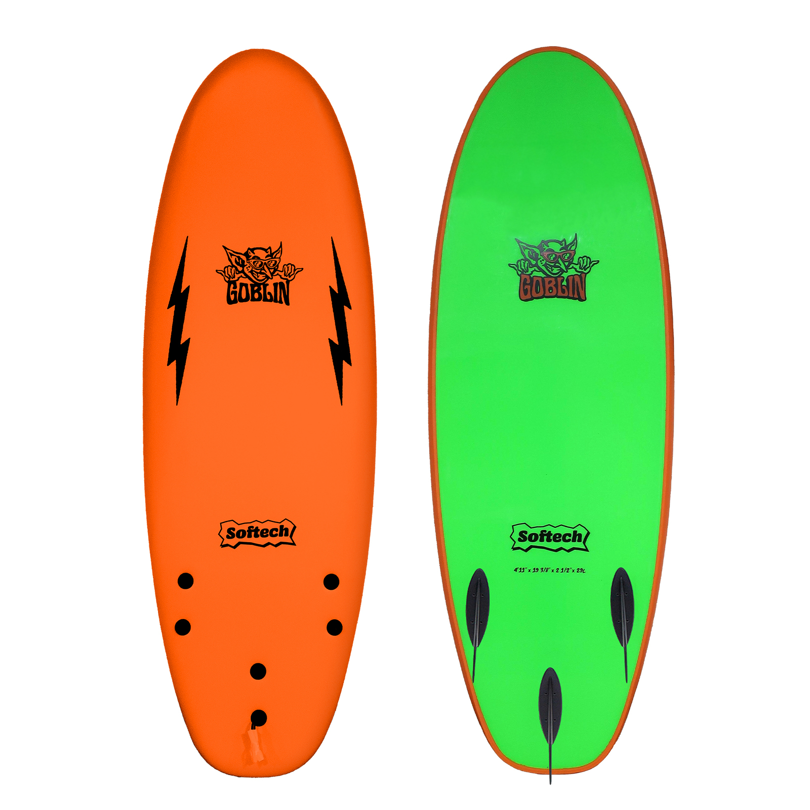 Softech GoblinThruster Shortboard - 5'8 Soft surfboard. Designed for ...