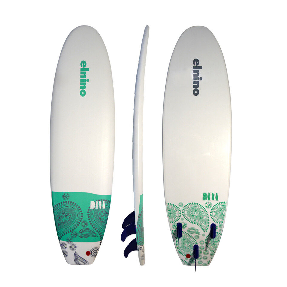 The El Nino 7'0 Diva Cruiser Thruster Foamie is designed for beginner ...