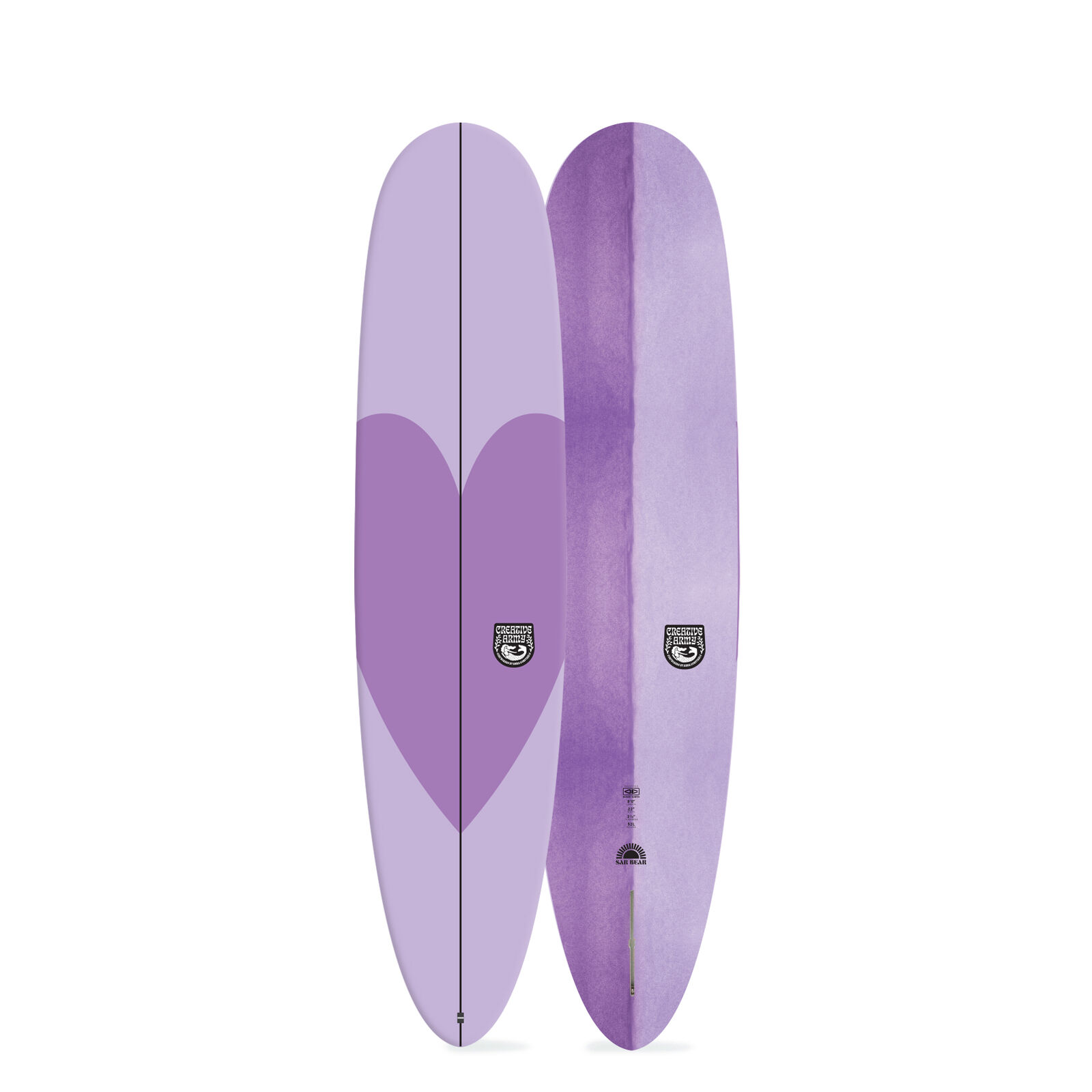 O&E SURFBOARDS Creative Army Sar Bear Single Fin Foamie. (8'0" X 22" X ...