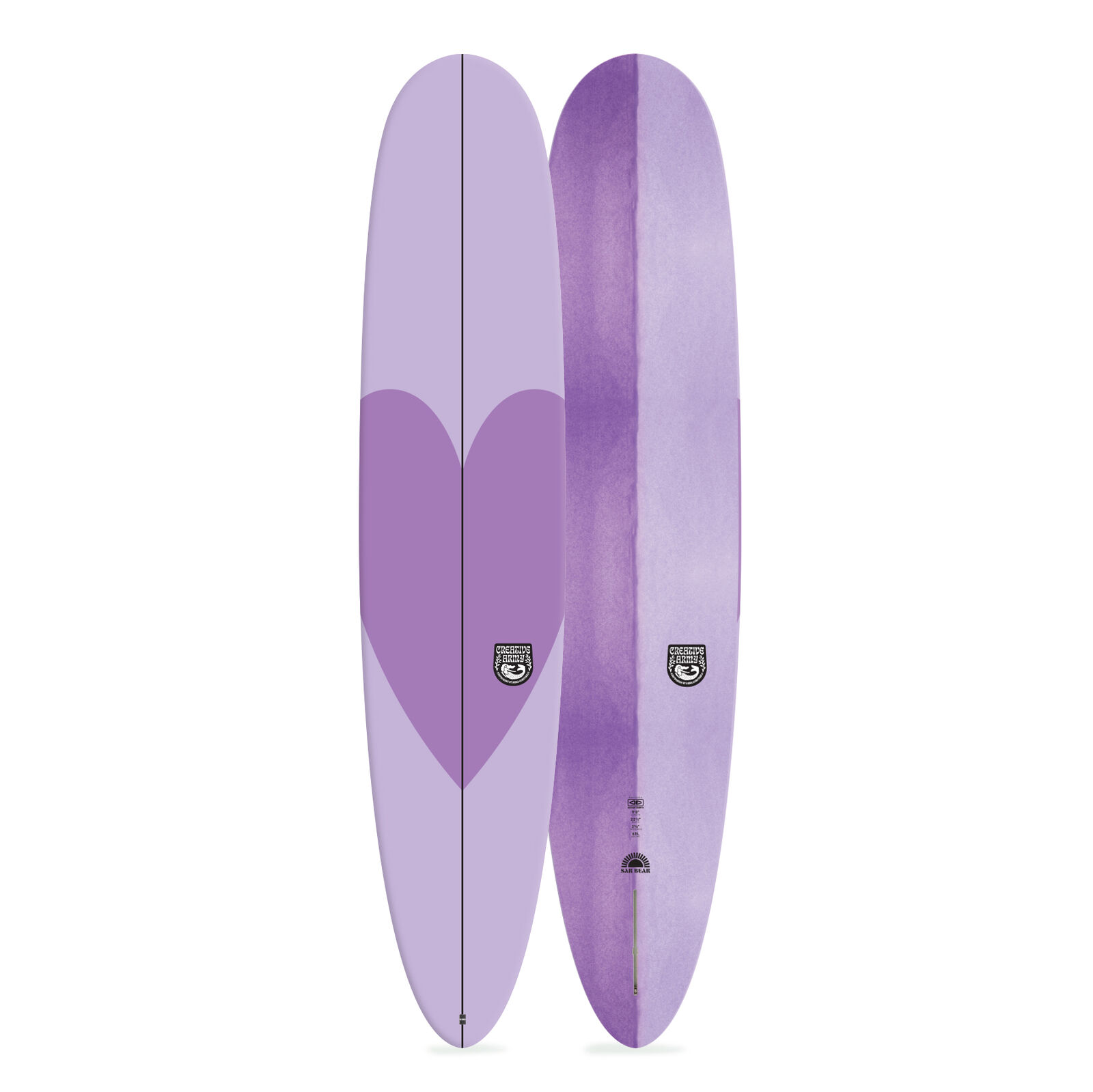 O&E SURFBOARDS Creative Army Sar Bear Single Fin Foamie. (9'0" X 22 1/2 ...