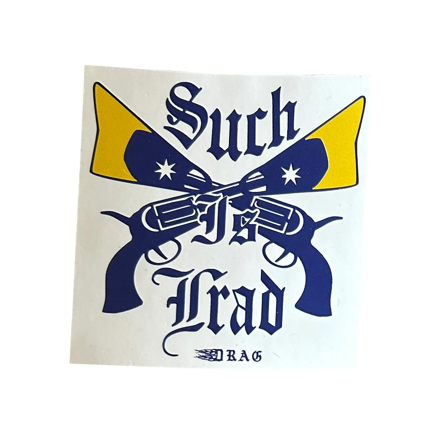 DRAG BODYBOARDS - Drag 'Such is Trad" Colour Sticker